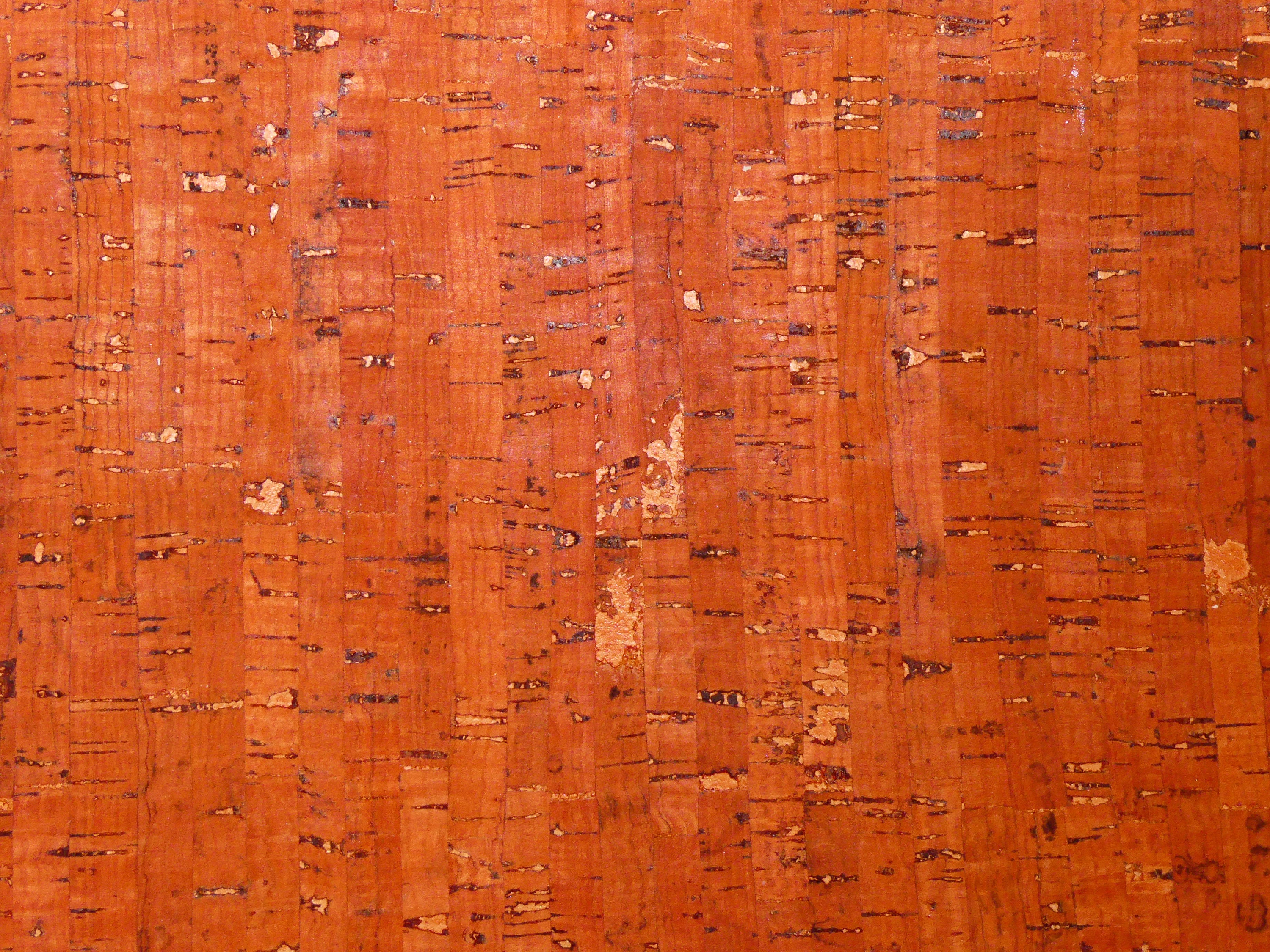 Cork 3 4 5 Or 6 Sq Ft BURNT ORANGE Cork Applied To Cowhide Leather