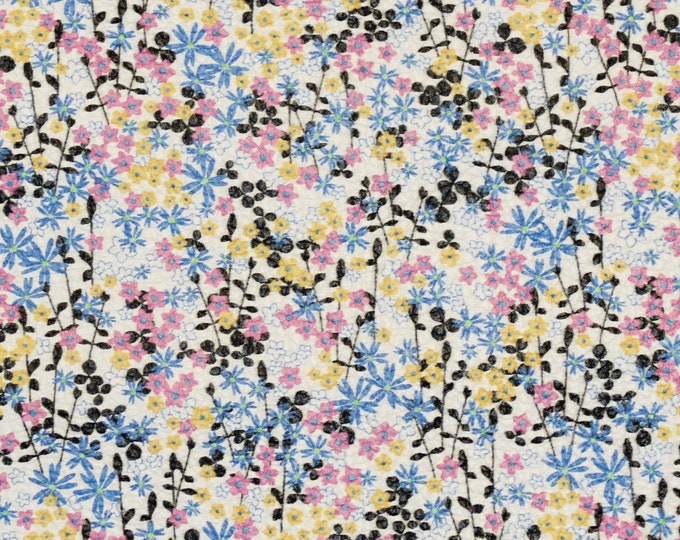 Leather 8x10 NATURE in BLOOM Floral Cowhide 3-3.5 | Etsy