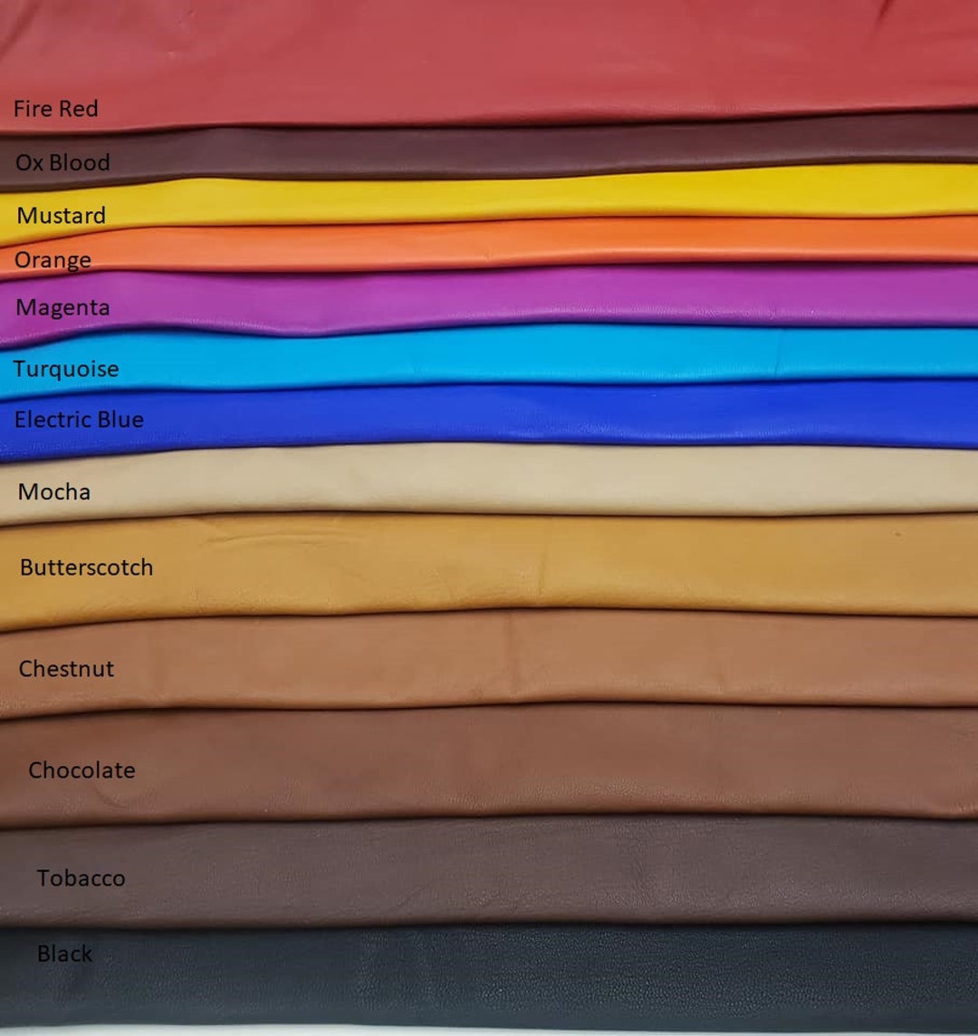 GOATSKIN Leather 8"x10" Colors Vary Slightly From Piece to Piece on ...