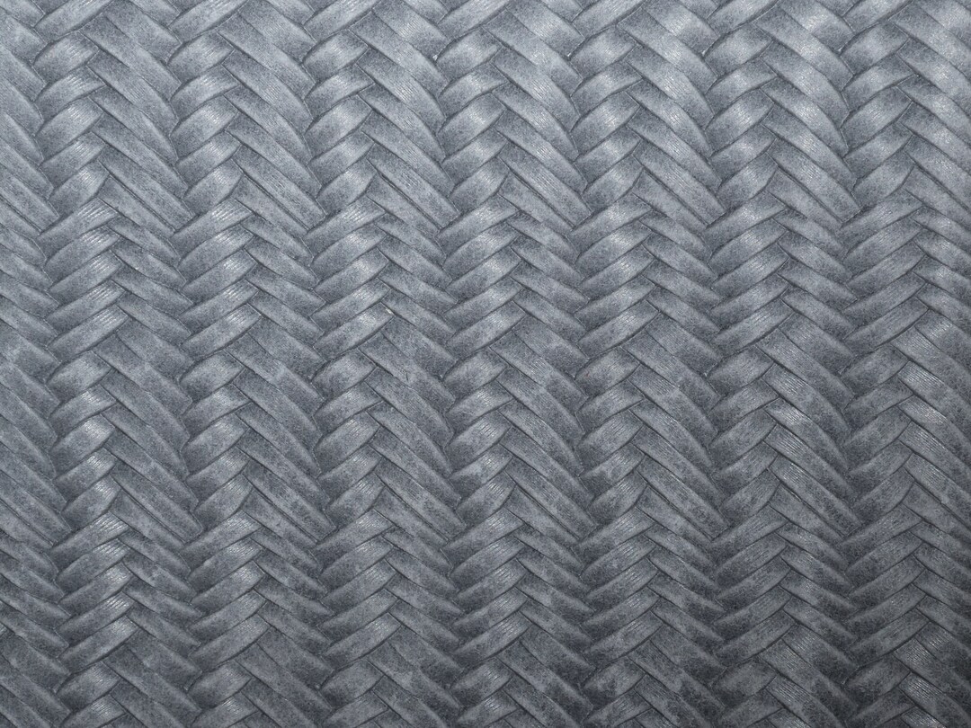Braided Fishtail 3-4-5 or 6 Sq Ft ASH GRAY Cowhide Leather 2.5-3 Oz / 1 ...