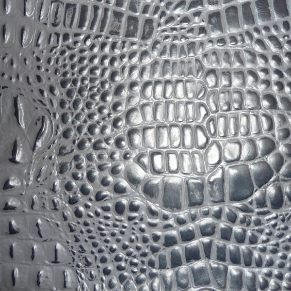 Grey Crocodile Leather - Etsy