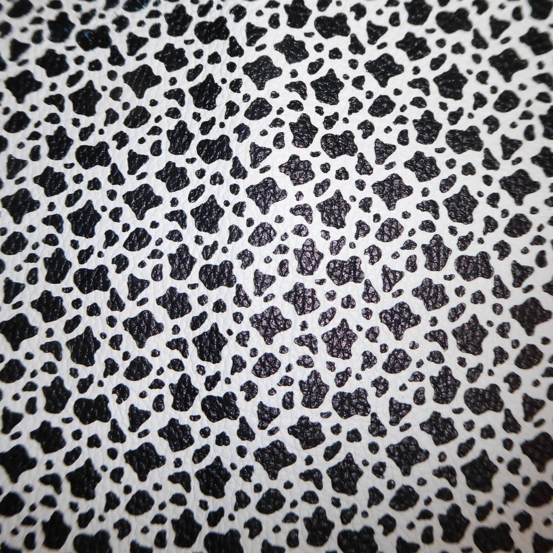 Leather 5"x11" Black and White Holstein Small COW PRINT on Cowhide 3.25 ...