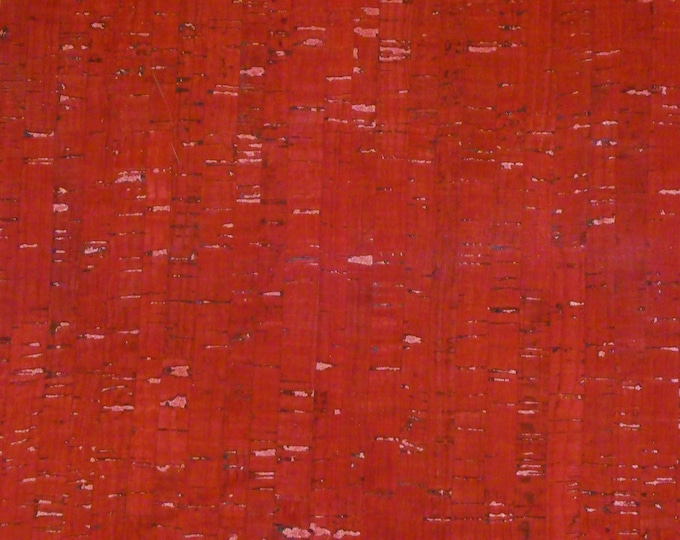 Cork 8x10 RED Cork Applied to Leather for - Etsy