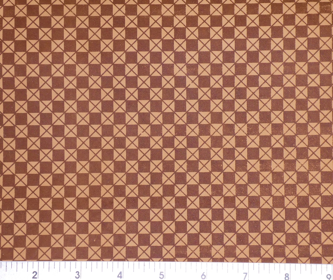 Leather 12x12 DISTRESSED Mini CHECKERBOARD /diamond Soft Lambskin read ...