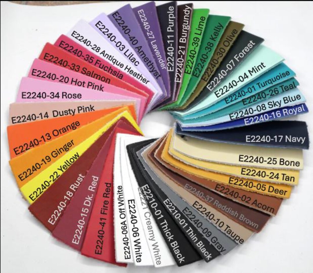 SWATCH Ring BABY CHOPPER Colors Cowhide Leather Smooth and Thick, Can ...