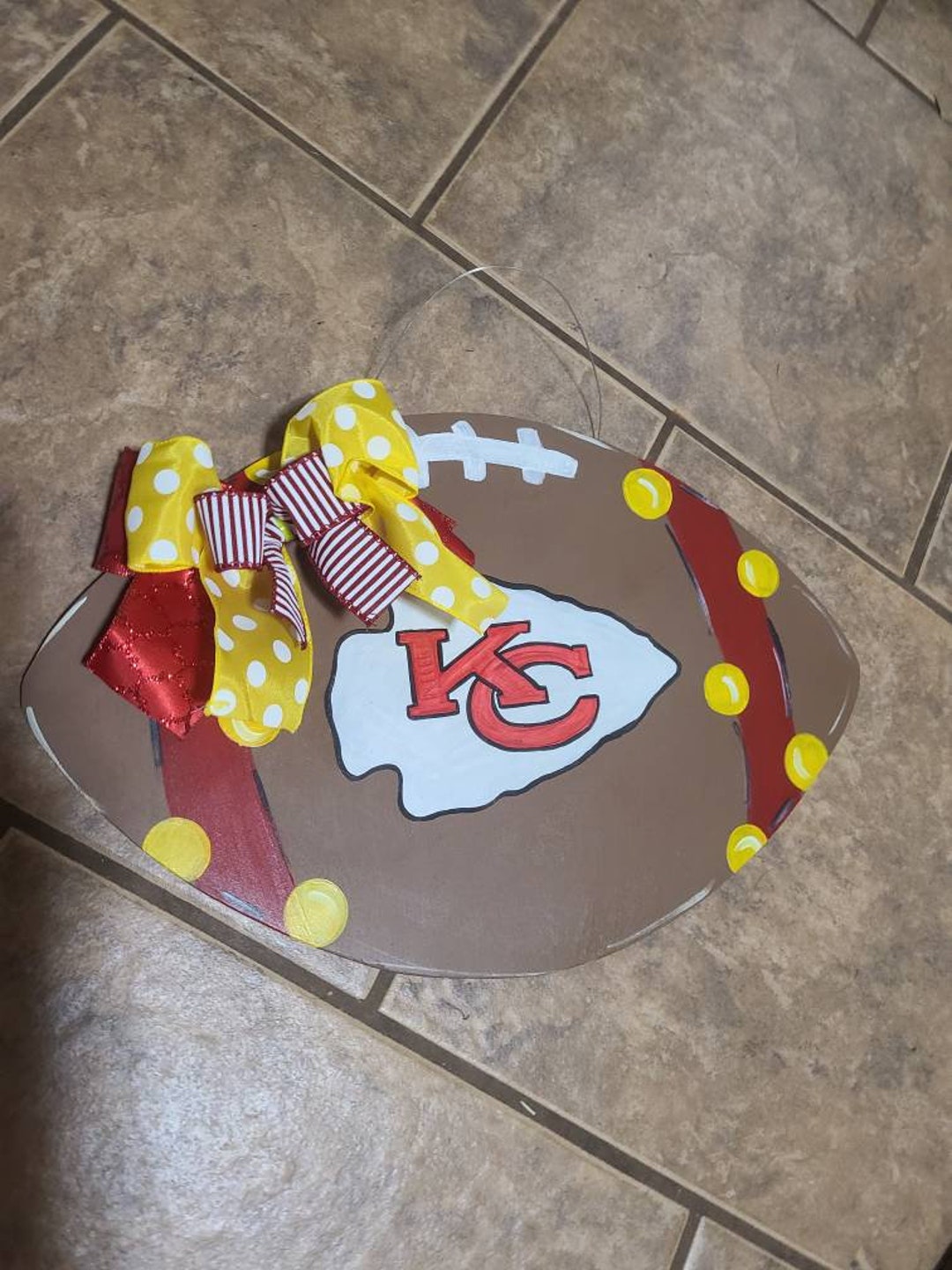 Chiefs Football Door Hanger Football Door Hanger Football Teams ...