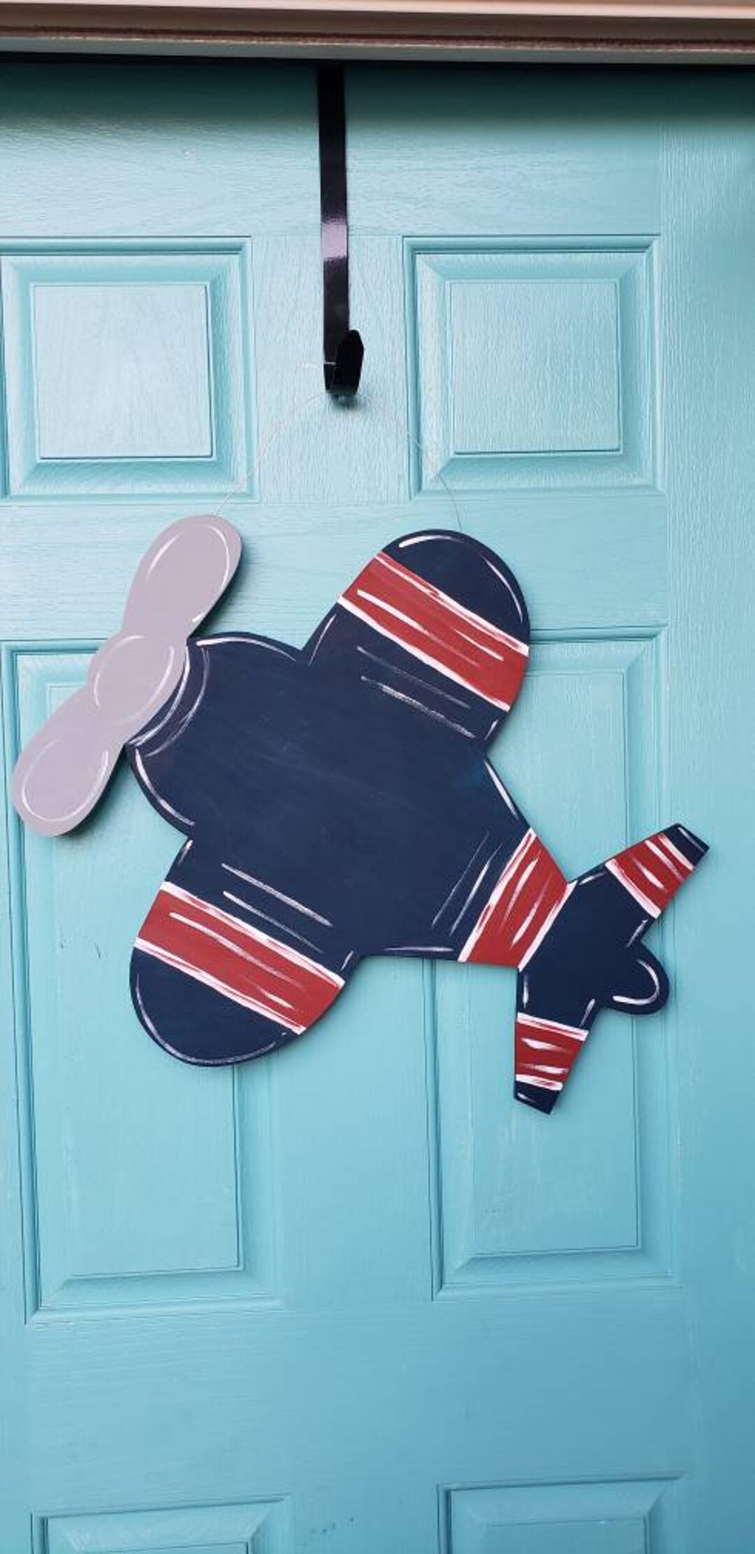 Airplane Door Hanger Door Hanger Airplane Birth Announcement Baby Door ...