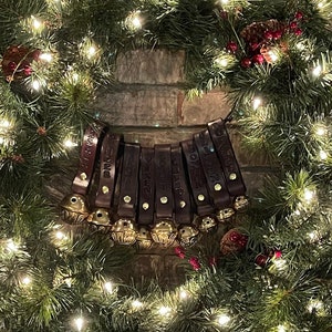 Santa Reindeer Calling Bells (polishedbrass Bells) White Christmas ...