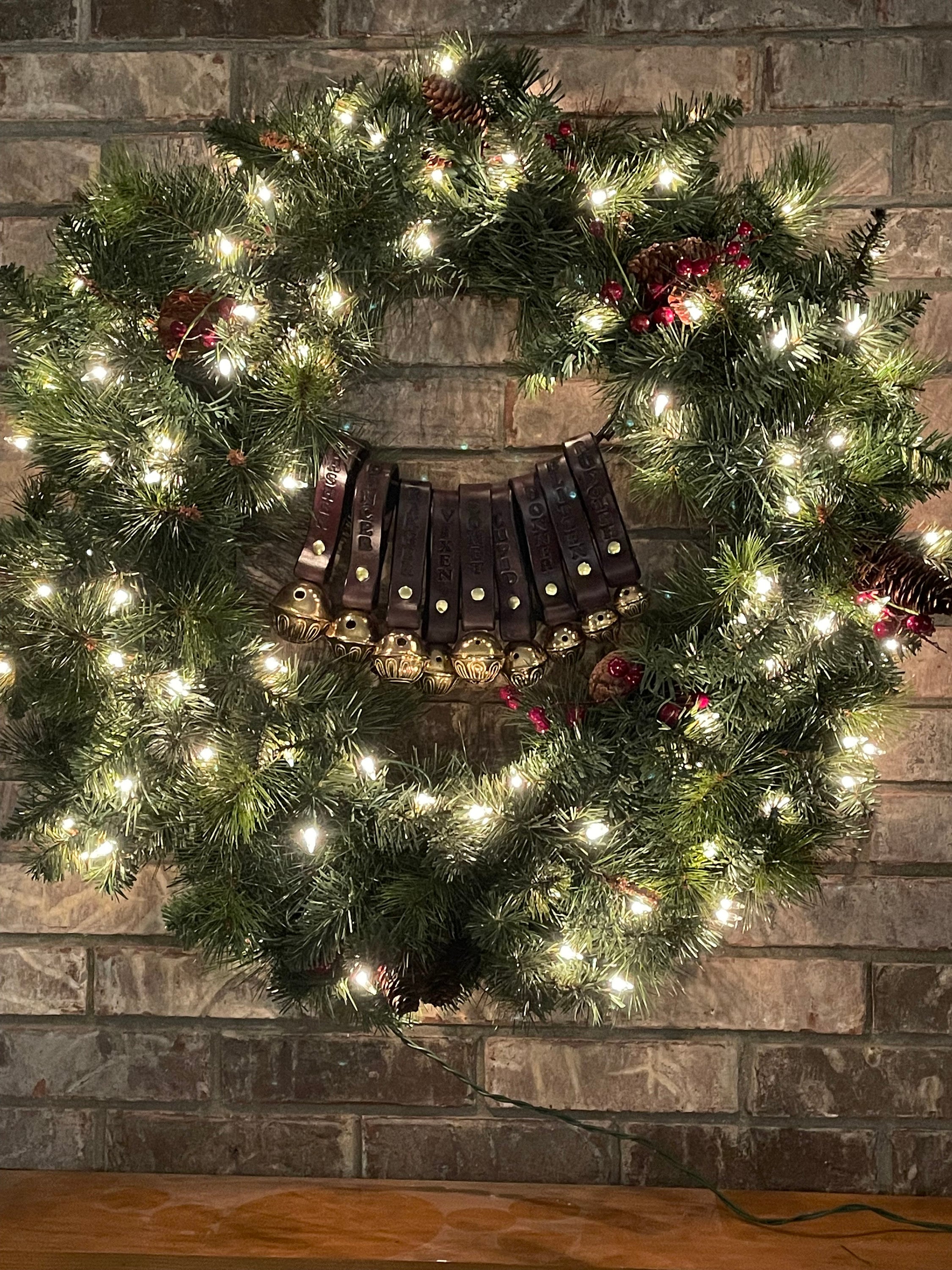 Santa Reindeer Calling Bells (havana Brown W/brass Bells) Jingle ...