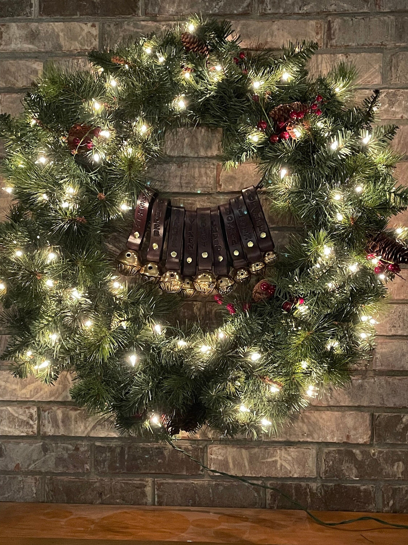 Santa Reindeer Calling Bells (polishedbrass Bells) White Christmas ...