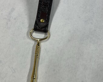 Antique Brass Santa Key Chimney Christmas Leather - Etsy