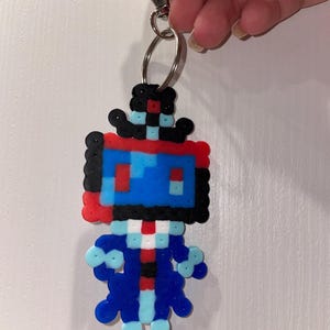 Hazbin Hotel Fuse Bead Vox Keychain Vees Vincent Whitman - Etsy