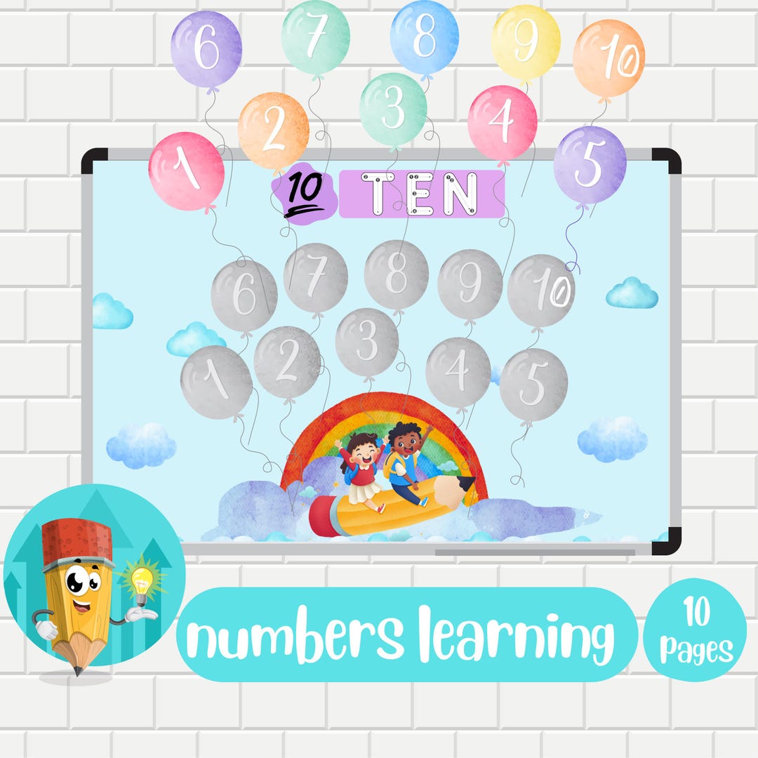 Numbers Learning for Kids | Number Recognition 1–10 | Toddler Math ...