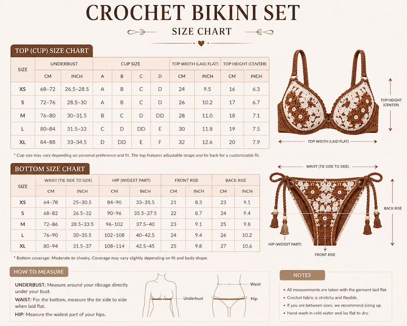 Crochet Bikini Pattern, Floral Set PDF, Granny Square Swimwear Tutorial ...
