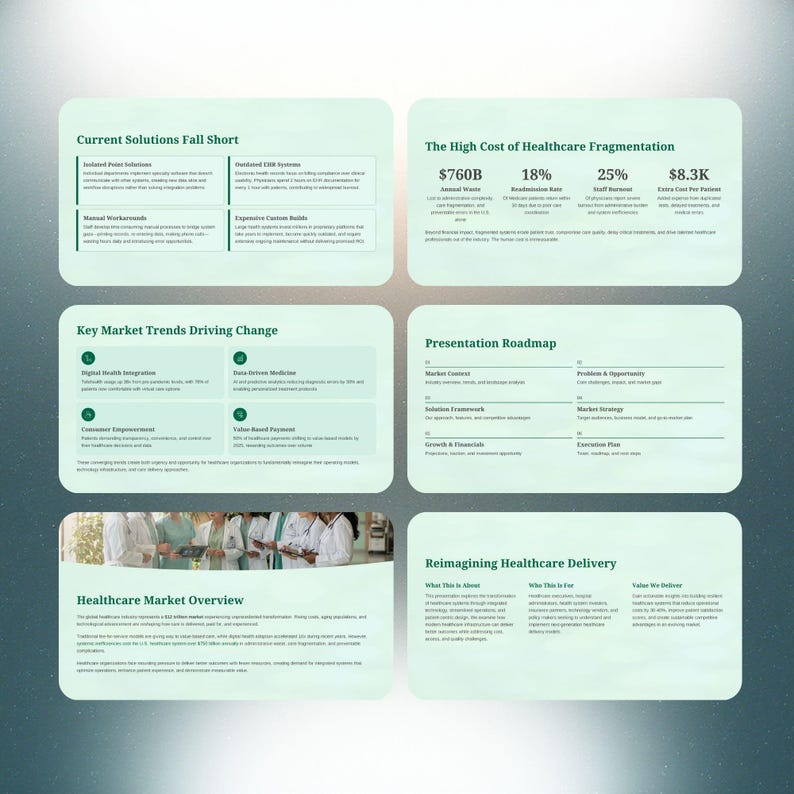 Healthcare Systems Presentation Template | Medical Pitch Deck ...