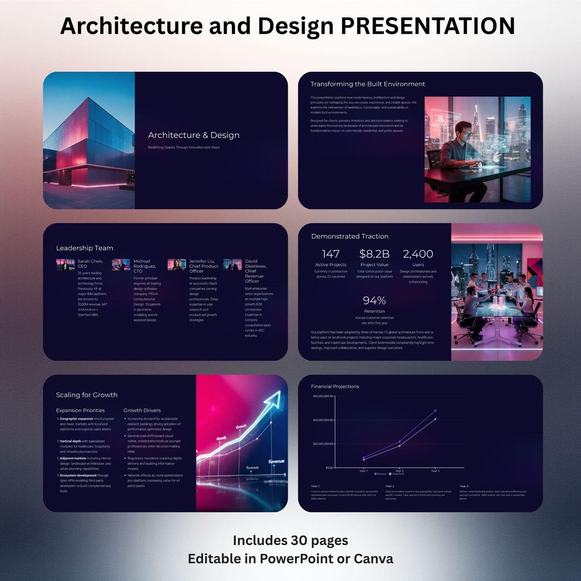 Architecture and Design Presentation Template | Architecture Pitch Deck ...