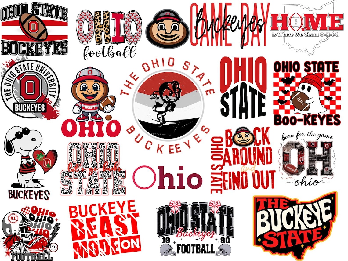The Ohio State University Png Bundle Pack of 26 Ohio State Png Bundle ...