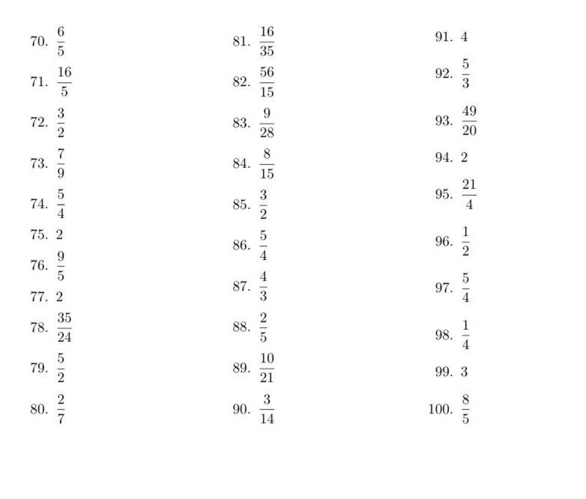 100 Fractions Multiplication Math Worksheets | PDF Printable | Ages 5 ...