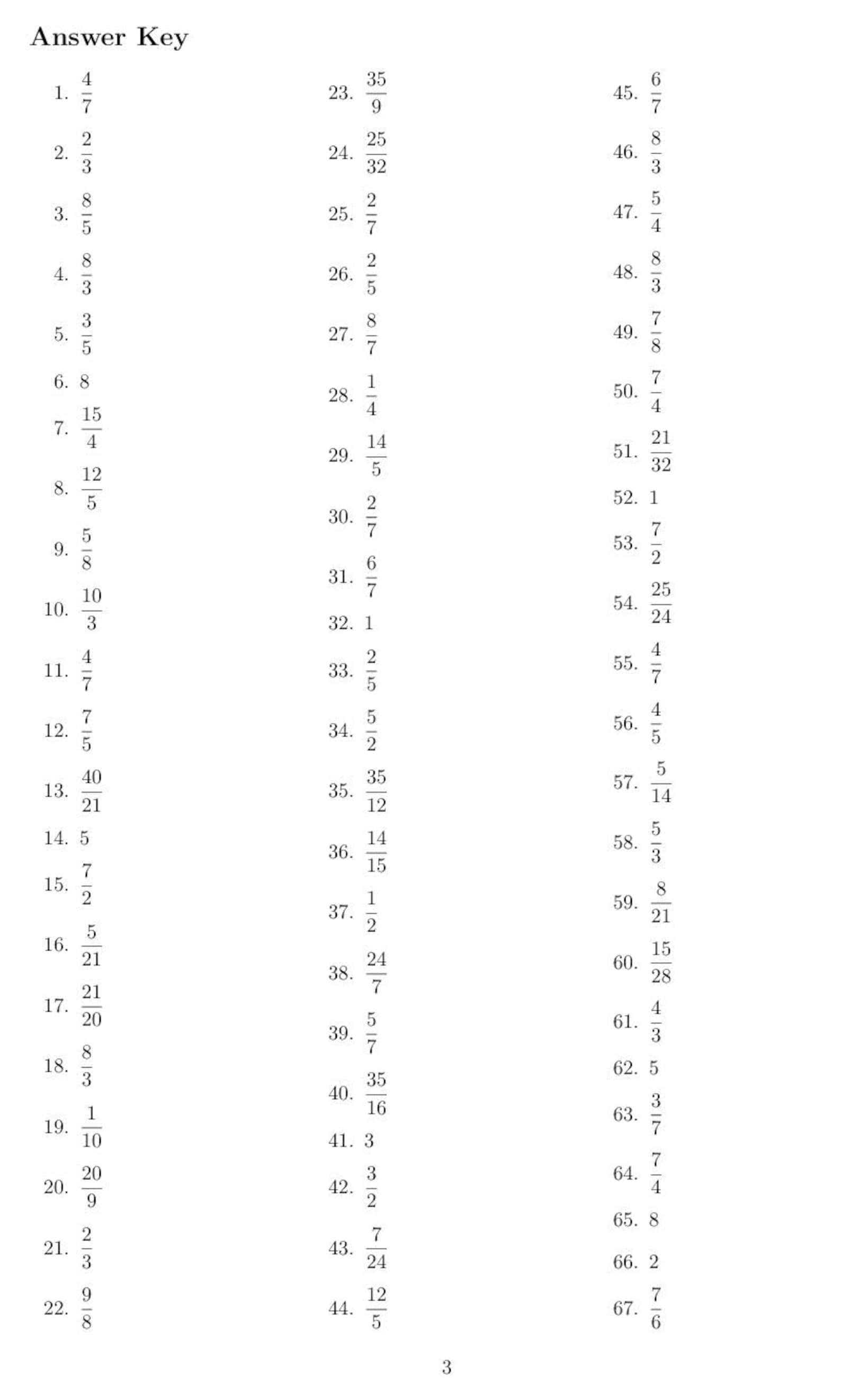 100 Fractions Multiplication Math Worksheets | PDF Printable | Kids Age ...