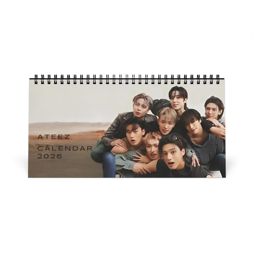 ATEEZ 2026 K-pop Desktop Calendar | ATINY Fan Gift, K-idol Merch - Etsy