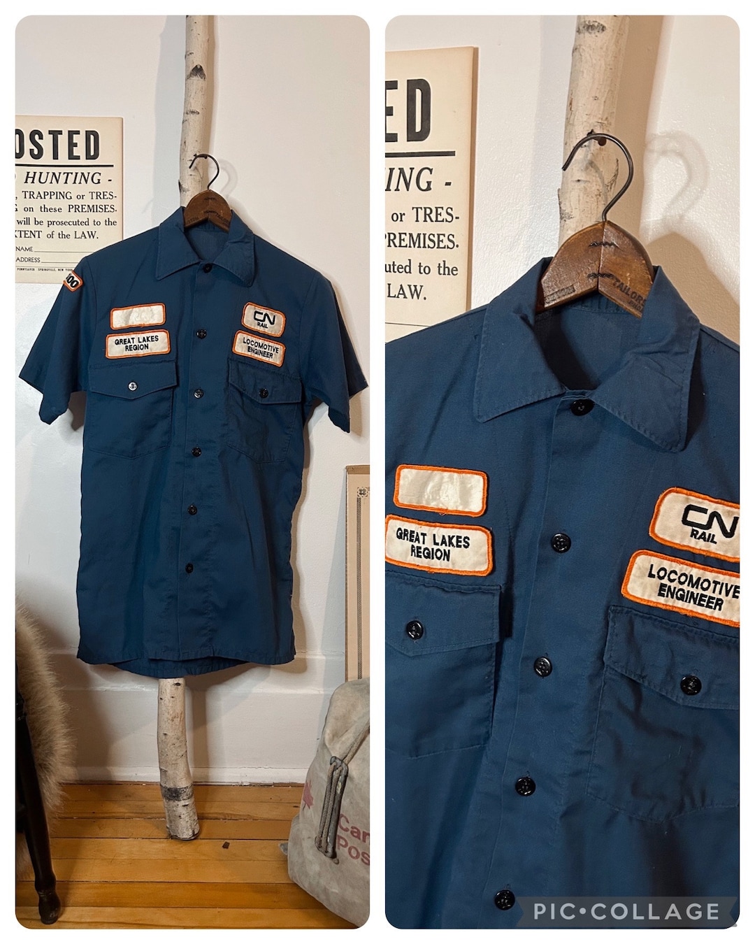 70s CN Rail Canadian National Locomotive Engineer Train Conductor ...