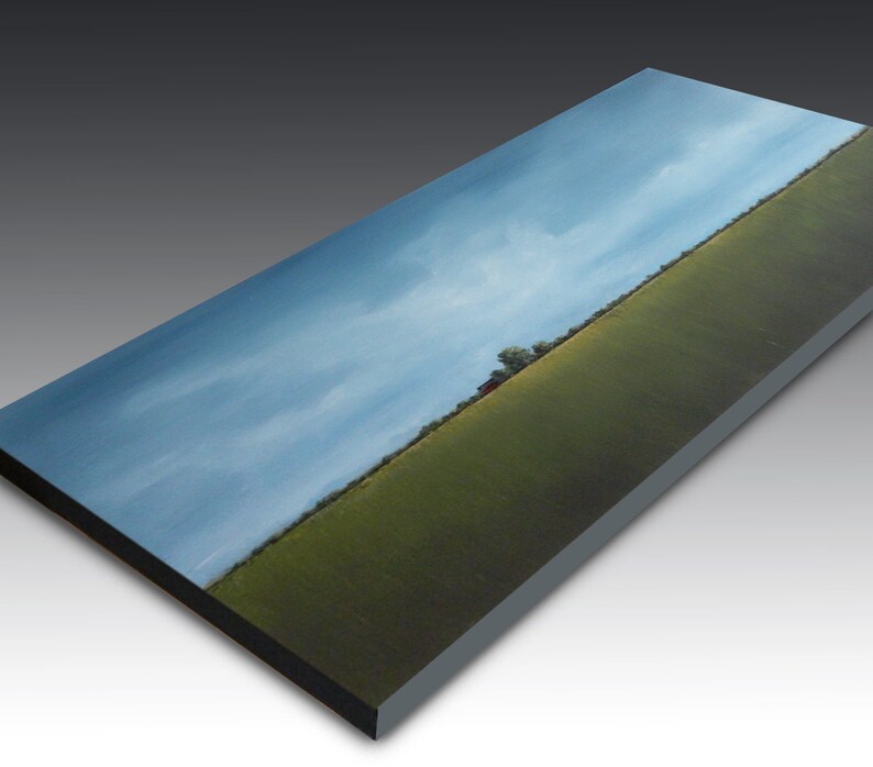 Large Landscape Painting on Stretched Canvas Gallery Wrapped - Etsy