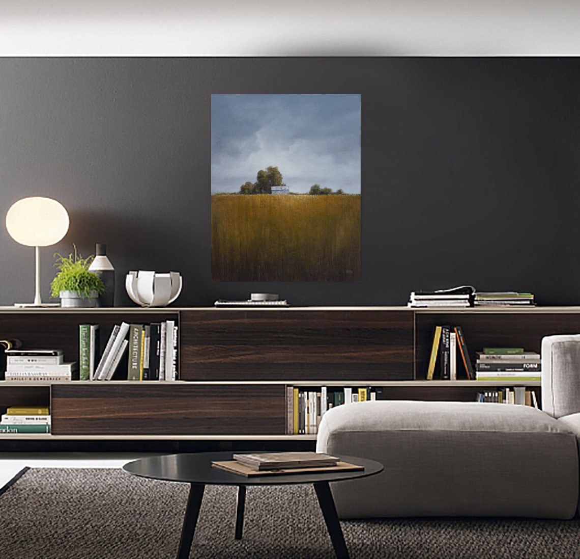 Large Landscape Painting on Stretched Canvas Original - Etsy