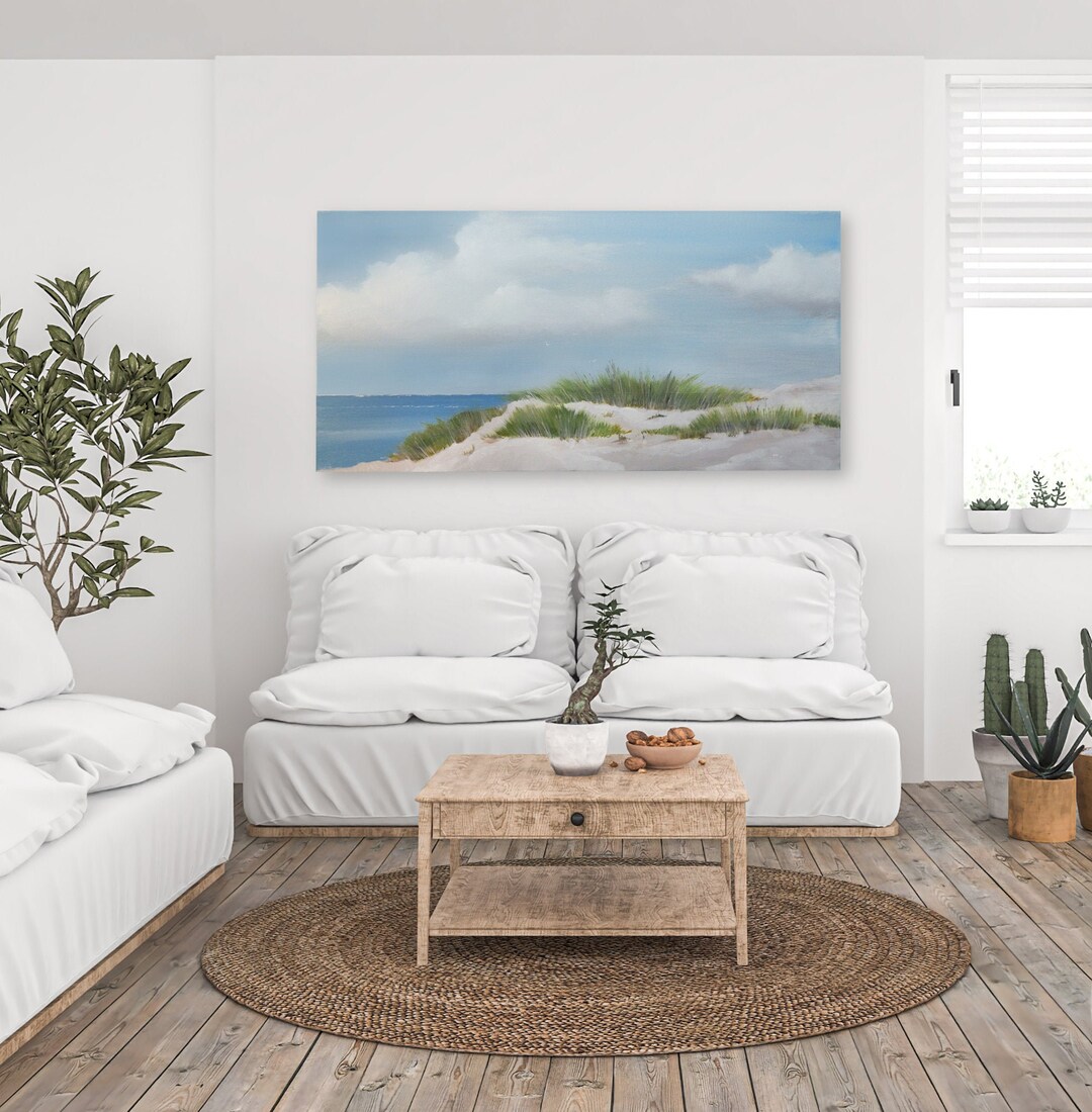 Original Beach Painting: American Seascape Art on Canvas - Etsy