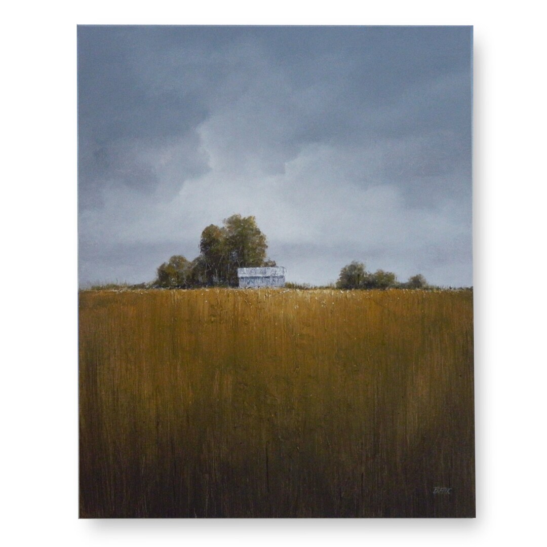 Large Landscape Painting on Stretched Canvas, Original Painting on ...