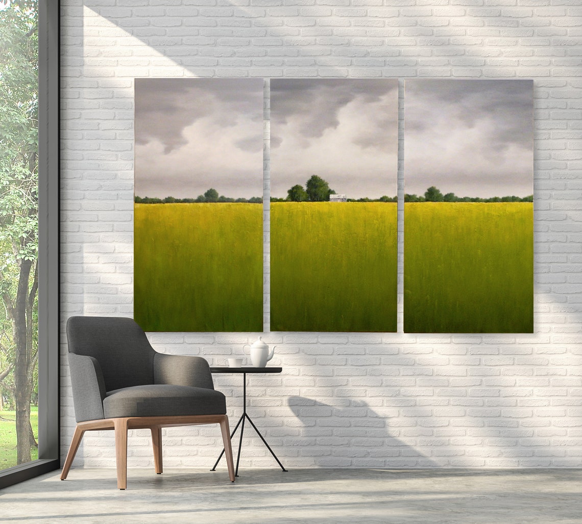 Landscape Paintings Tryptic made to Order 3 Large | Etsy