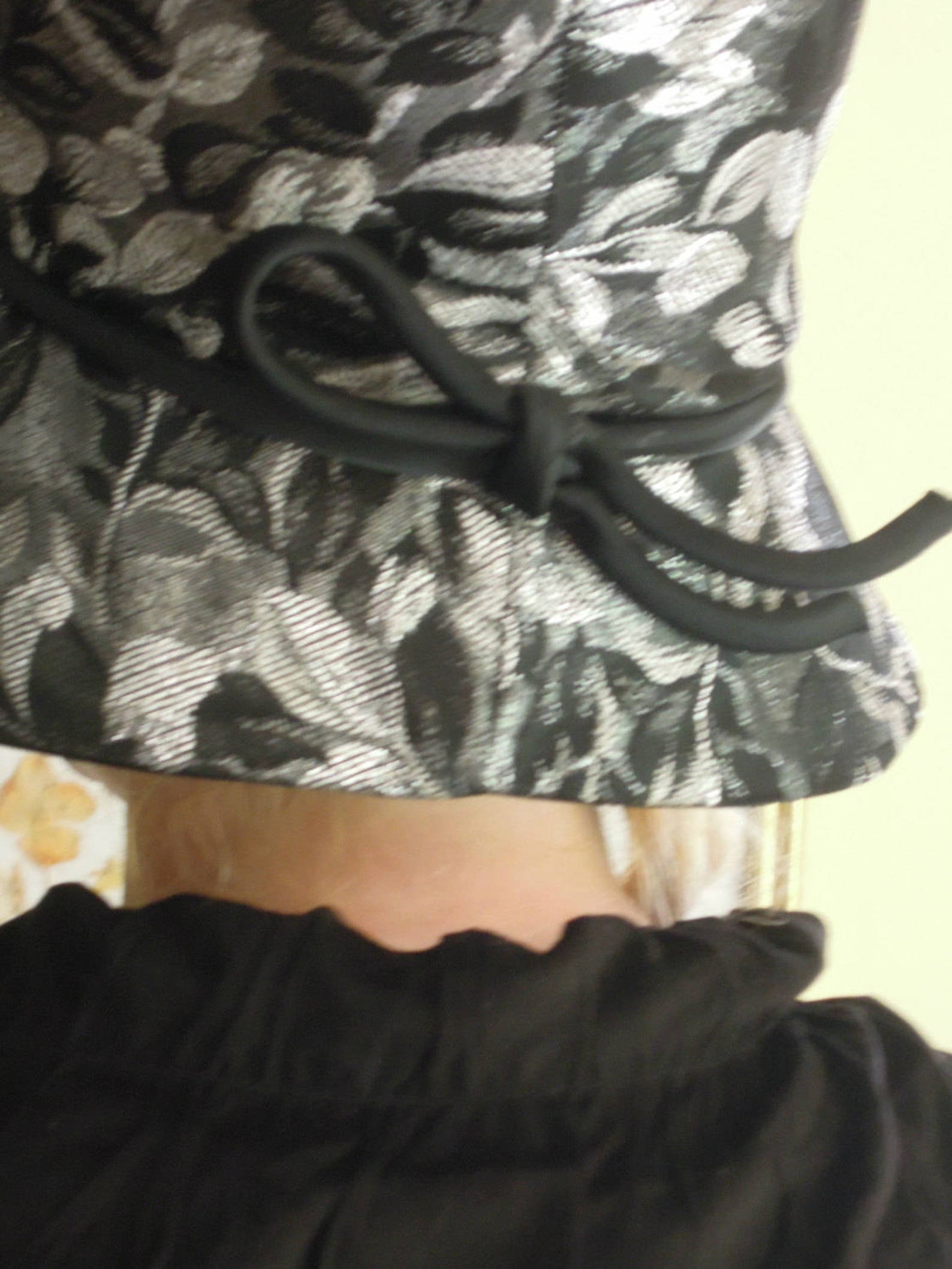 Vintage 1960's Silver and Black Mod Hat / Mr John Classic Hat / New ...