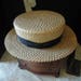 Vintage Boater Hat / Darien / Fifth Avenue New York / Vintage Skimmer ...