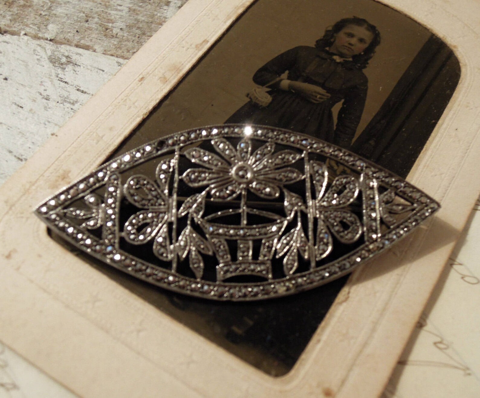 Vintage / Antique Sterling Silver Victorian Brooch / | Etsy