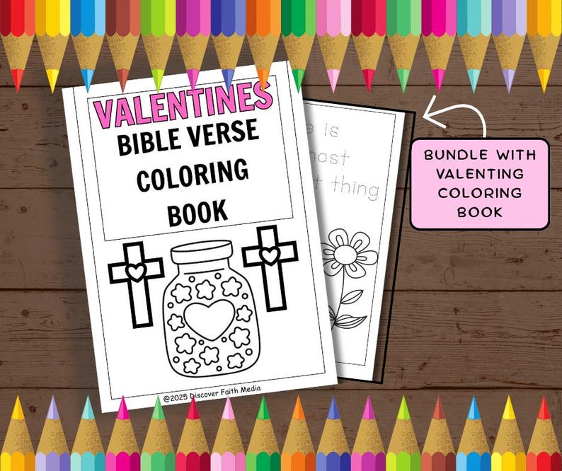 Valentine Christian Coloring Bookmarks | Bible Verse, Kid's Edition ...