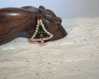 Christmas tree brooch | Etsy