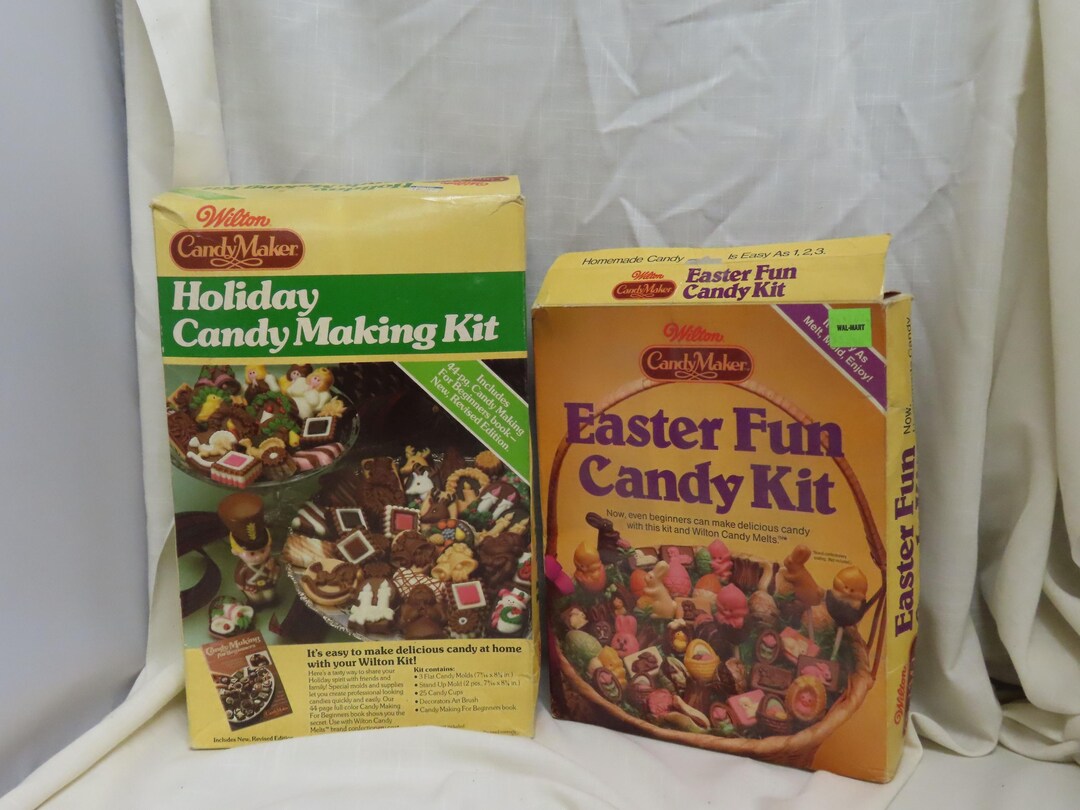 Vintage Wilton's Candy Making Kits Easter and Christmas Molds Recipes ...