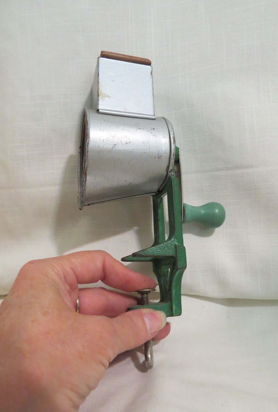 SALE Vintage Cast Iron Nutmeg Grinder Spice Grinder With Original Wood ...