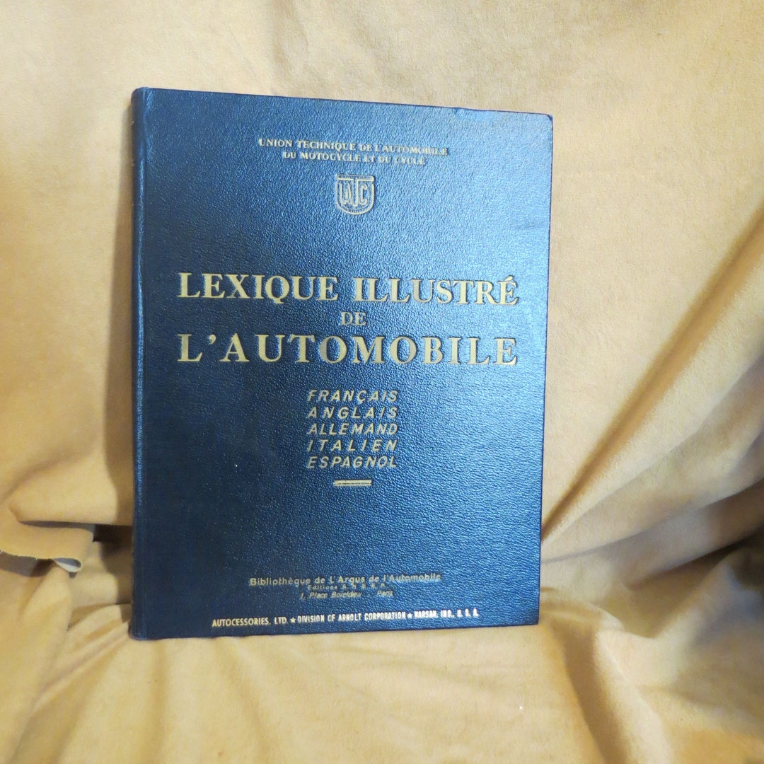 Vintage Book Antique Car Motorcycles Bicycles Lexique Illustre in ...