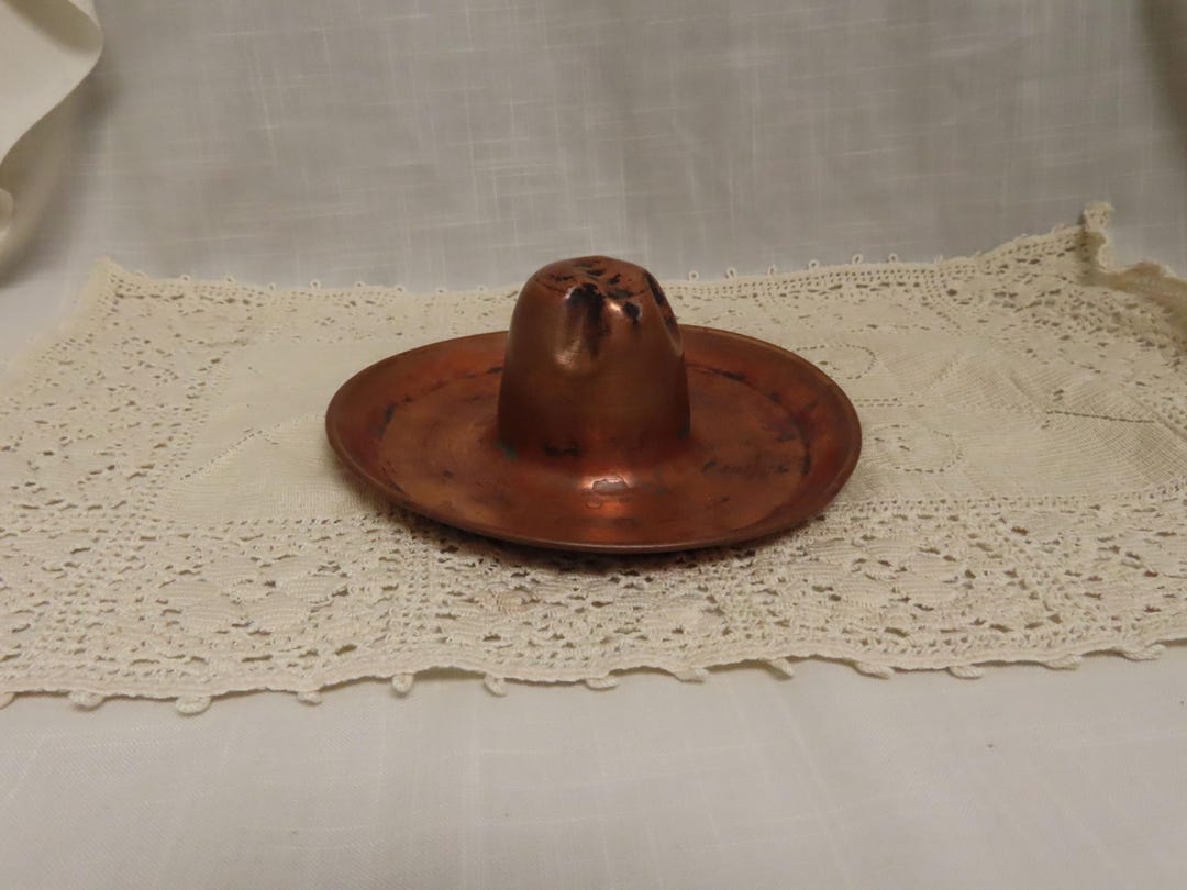 Vintage Copper Cowboy Hat Ashtray Tobacciana - Etsy
