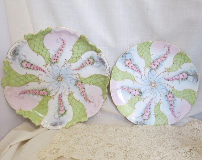 Antique China Painted Plate Putti and Roses Artist Signed Ida M. Irwin ...