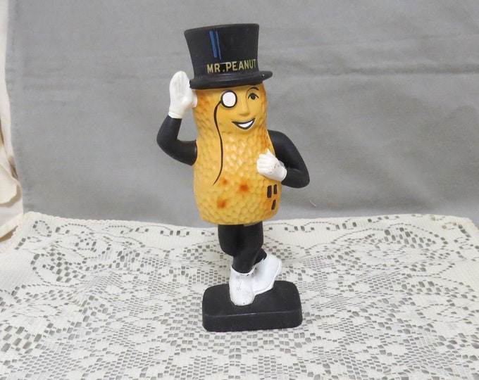 Vintage Mr. Peanut Lego Bobblehead Nodder Hand Painted Ceramic - Etsy