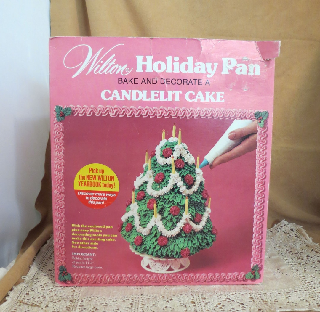 SALE Vintage Wilton Christmas Tree Cake Pans With Stand 1979 3 ...