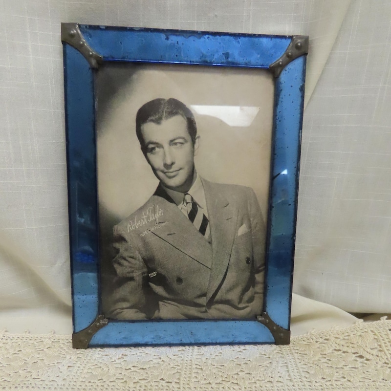 Blue Regency Mirror - Etsy