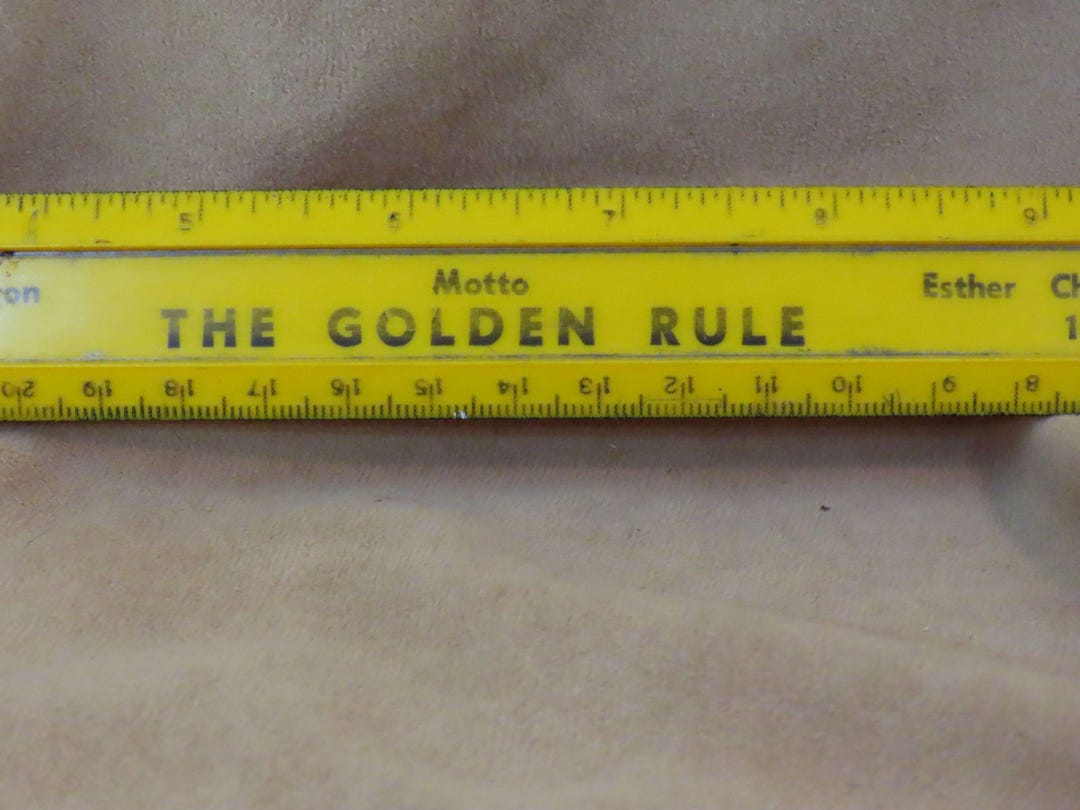 Vintage Golden Rule Ruler Eastern Star Ruler - Etsy