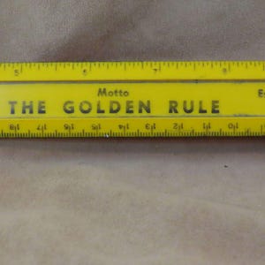 Vintage Golden Rule Ruler Eastern Star Ruler - Etsy