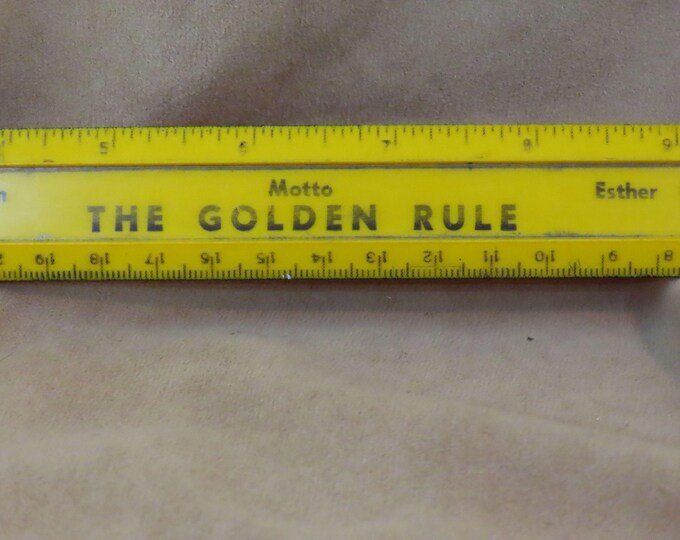 Vintage Golden Rule Ruler Eastern Star Ruler - Etsy