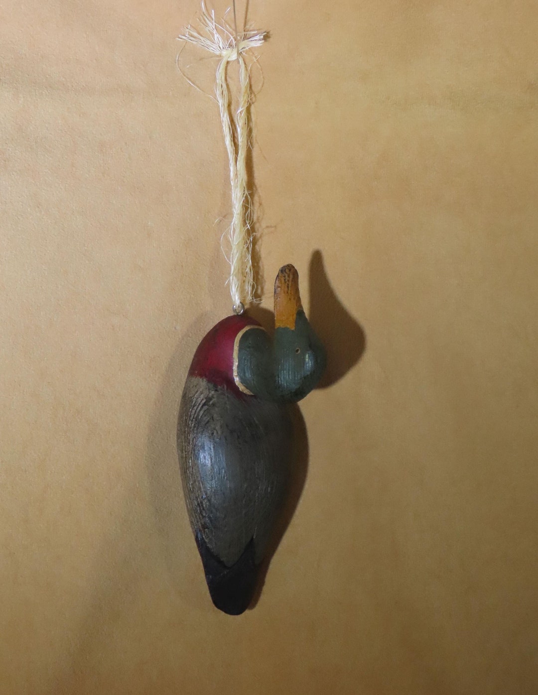 Vintage Hanging Mallard Duck Decoy Miniature Duck Decoy Hand Painted ...