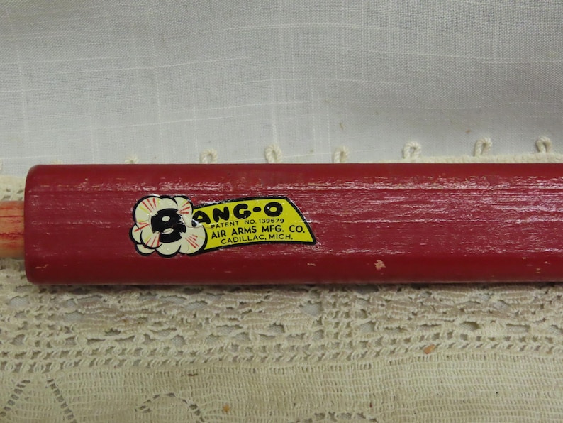 Vintage Bang-o Wooden Pop Gun Works Made in USA Air Arms Manufacturing ...