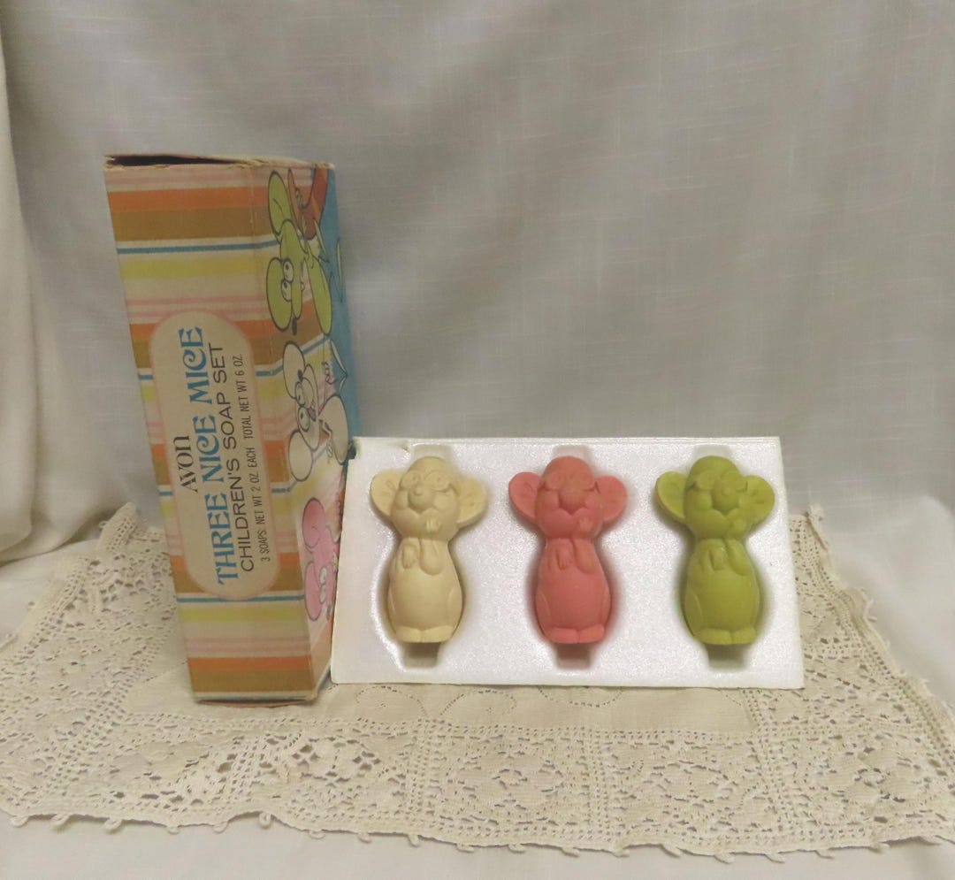 Vintage Avon Three Nice Mice Childre's Soat Set MINT IN BOX - Etsy