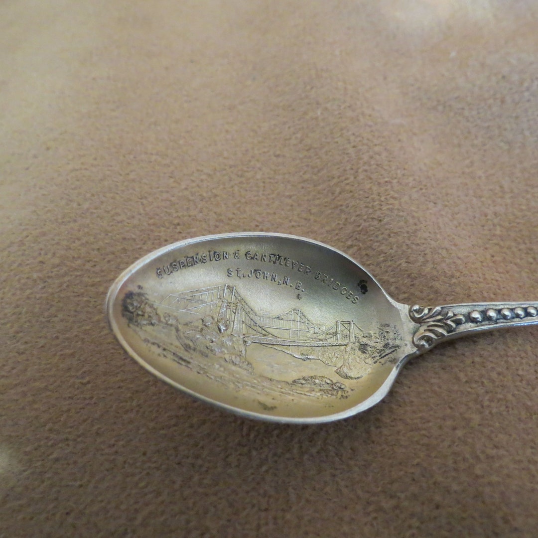 SALE Vintage Suspension & Cantilever Bridges Sterling Silver Souvenir ...